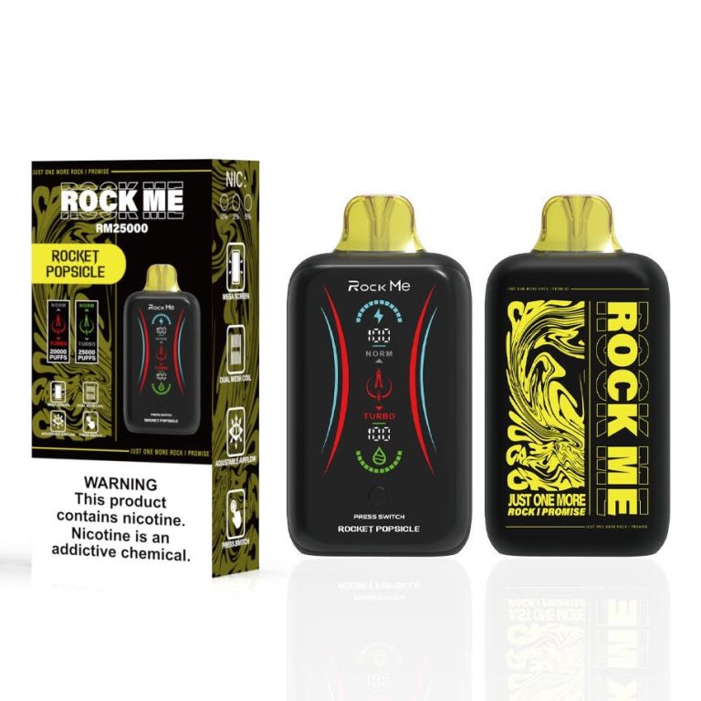 Disposable Nicotine Vape – Rockme 25000 – Rocket Popsicle - Discount Smokes